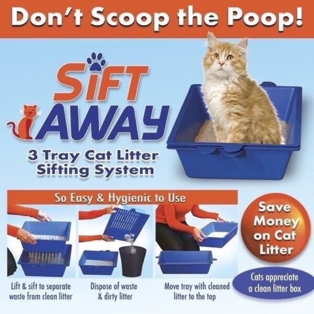 Sift Away Magic Sandbox Easier To Keep Cat Poop | Shopee Philippines
