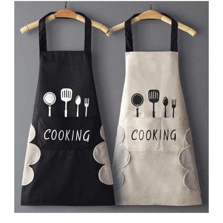 Kitchen Cooking Apron for Women and Men Adjustable Bib Chef BBQ ...