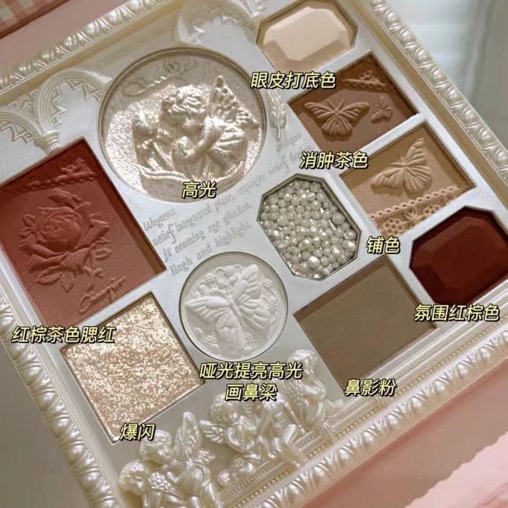 Colorrose Blush and Highlight All-in-One Cream Tea Embossed Eyeshadow ...