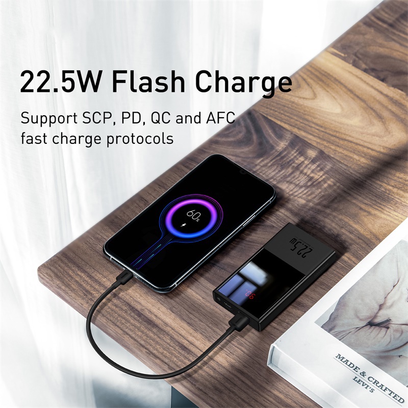 Baseus Power Bank 10000mAh / 20000mAh USB C PD Fast Charging Powerbank ...