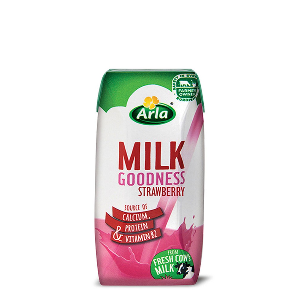 Arla Milk Goodness Strawberry 200ml | Shopee Philippines