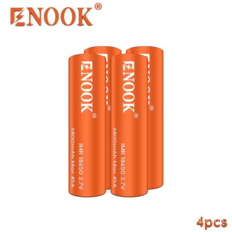 Authentic Enook lithium battery 18650 6800mAh 3.7v 45A | Shopee Philippines