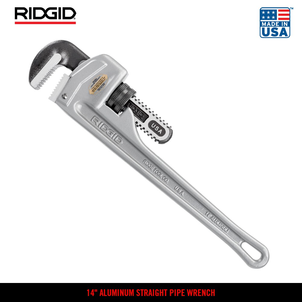 RIDGID Model 814 Aluminum Straight Pipe Wrench, 14 inch | Shopee ...