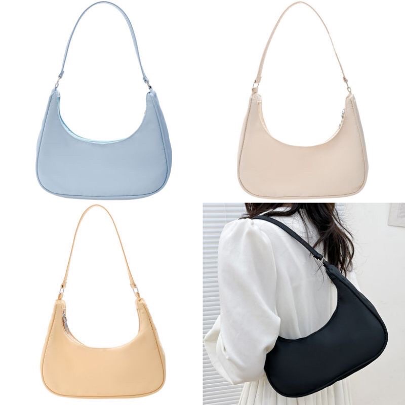 Abe co #8154 New tide dumpling bag light satchel bag underarm bag pure ...