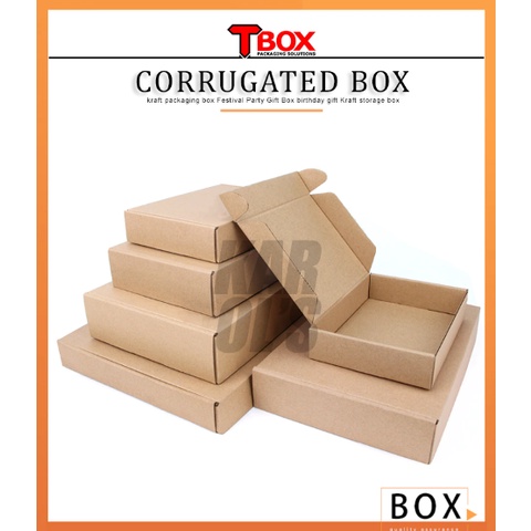 TBOX | 5pcs T9, T10, T14, T15, T17 | Carton mailer box corrugated packaging Kraft Gift Box ...