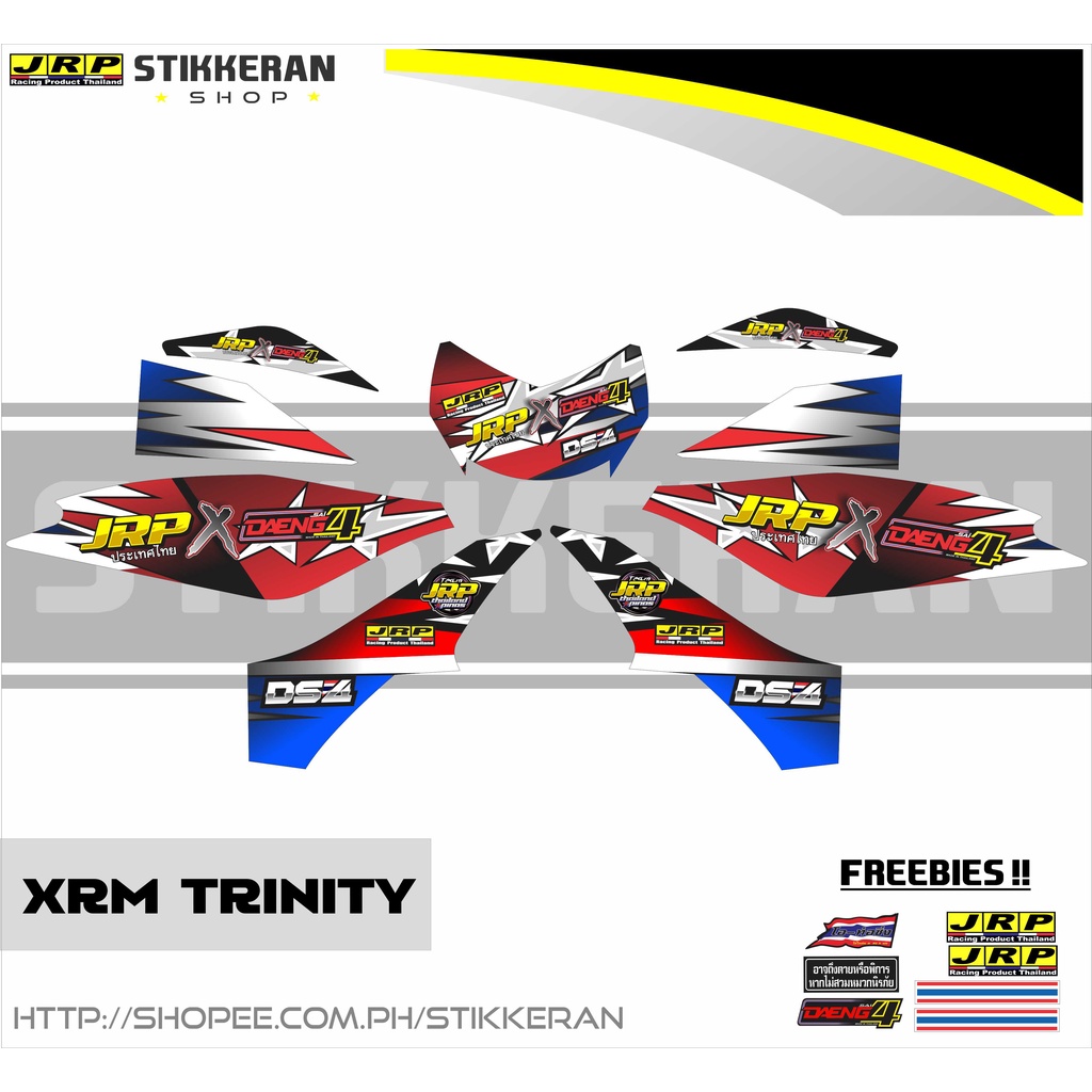 HONDA XRM TRINITY JRP X DAENG FULL THAI DECAL | Shopee Philippines