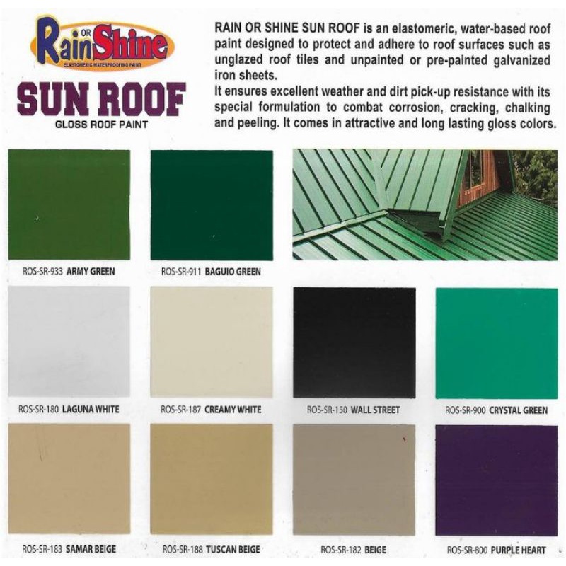 PINTURA SA BUBONG WALANG AMOY RAIN OR SHINE SUN ROOF / SUNROOF ...