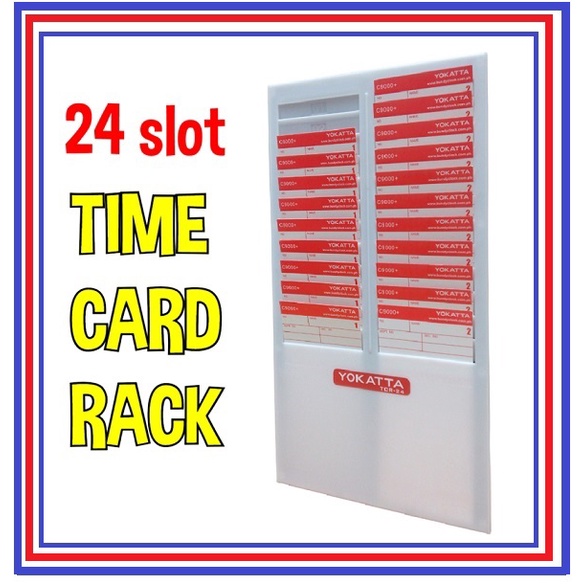 Time Card Rack Time Card Holder for Bundy Clock Standard time Card ...