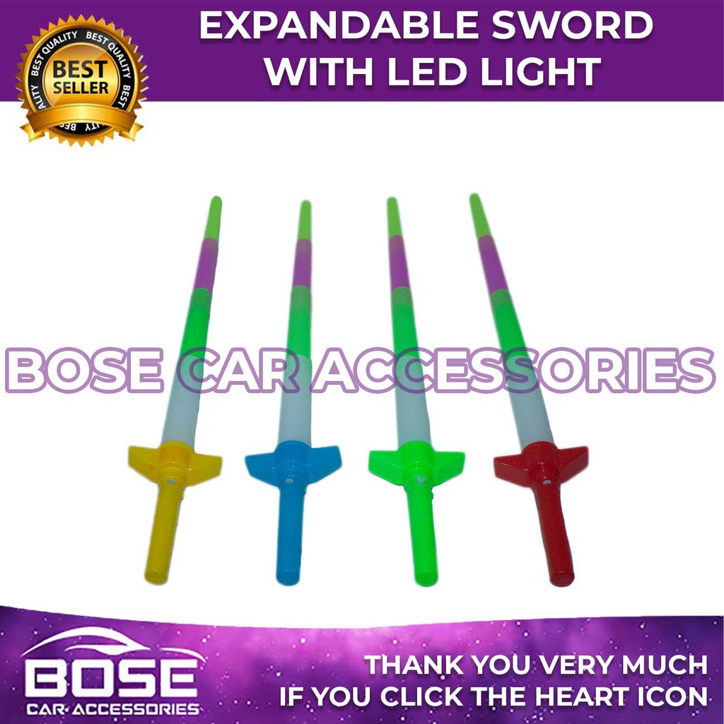 1PC Extendable Sword LED Light / LED Candle / LED Baloon Kids Toy ...