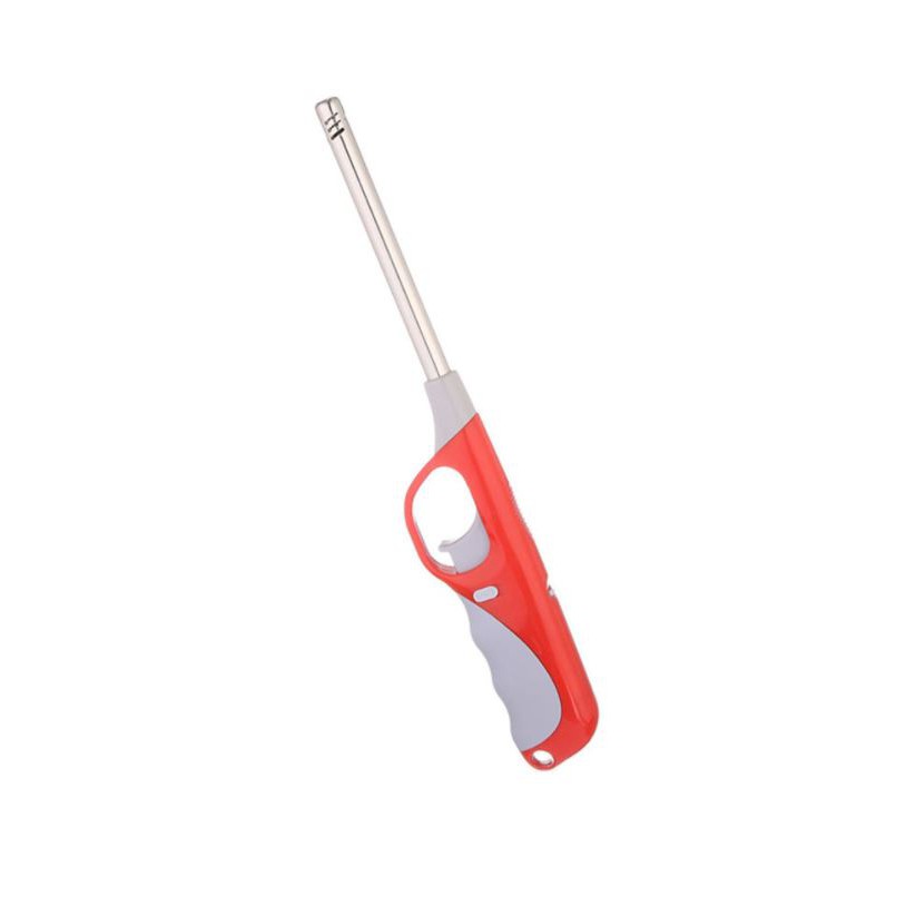 Generic Plastic Stainless Steel Flame Gas Lighter for Stove Red ...