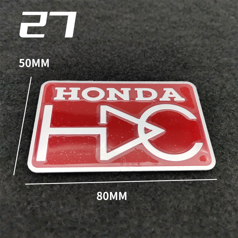 Honda 3D Metal CIVIC Modifying Labels Mugen Letters Digital Emblem Car ...