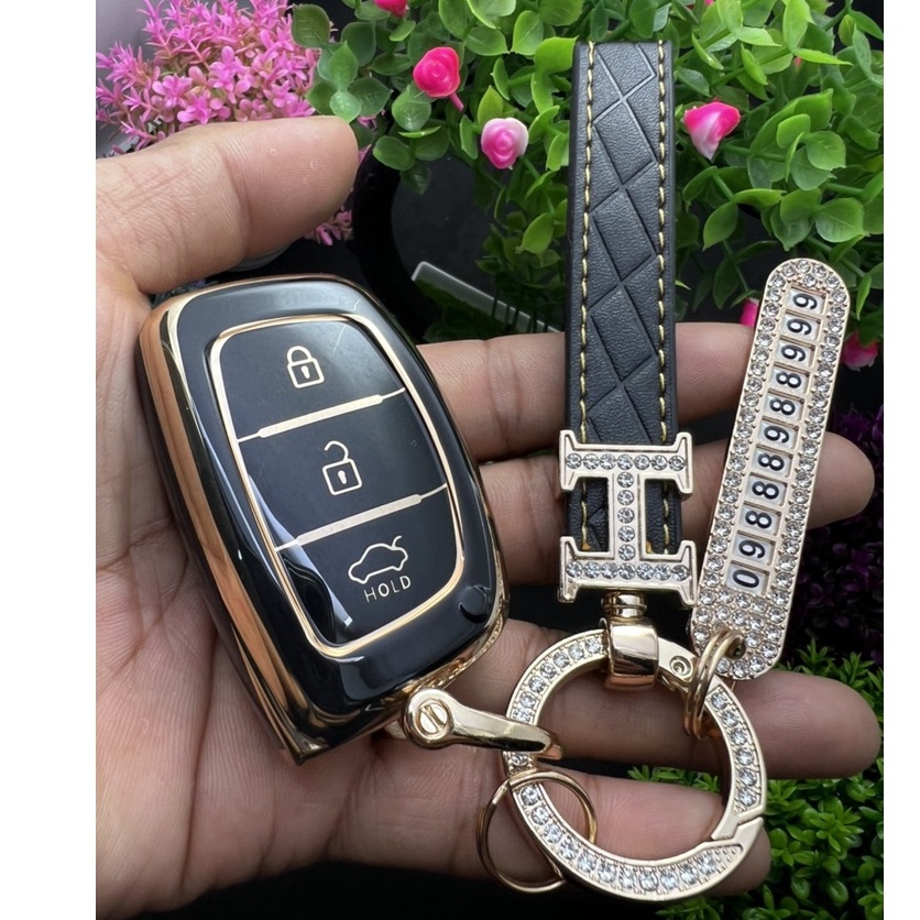 Black and yellow Key cover for Hyundai i10, Tucson, Elantra cars. Smart ...