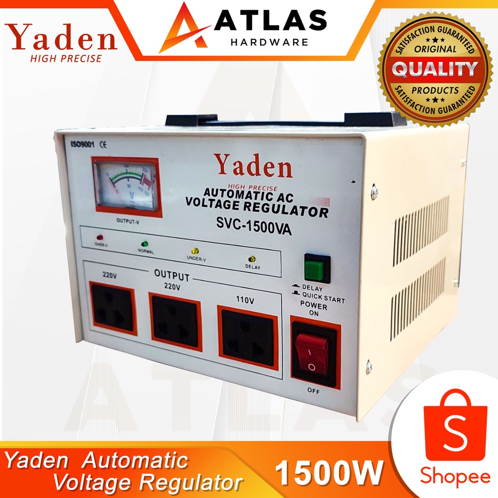 Yaden High Precise Automatic Voltage Regulator 1500W (AVR) | Shopee ...