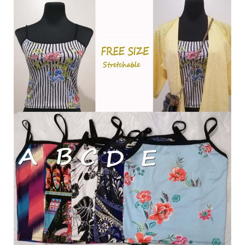 WONDRESSFUL MALIYA Crop Spaghetti Top for S-M | Shopee Philippines