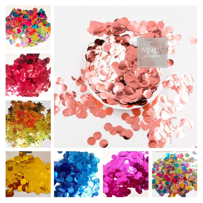 Round Confetti / Balloon Confetti Foil / Metallic Popper Confetti 15 ...