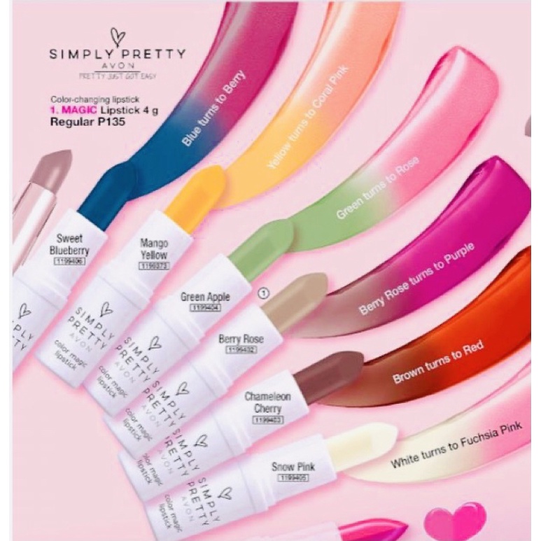 Avon Simply Pretty Magic Lipsticks 4g / Magic Lip balm | Shopee Philippines