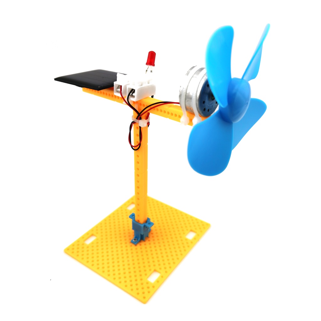 Solar and Wind Energy Powered Fan Model DIY Science Experiment Kit Toys ...