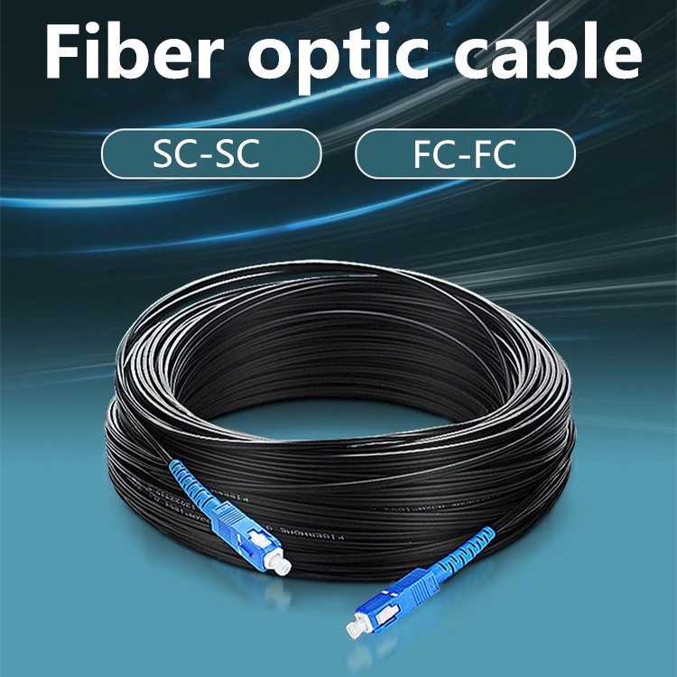 SC-SC Fiber Optic Cable 20-200 Meters Single Mode FTTH Fiber Optic ...
