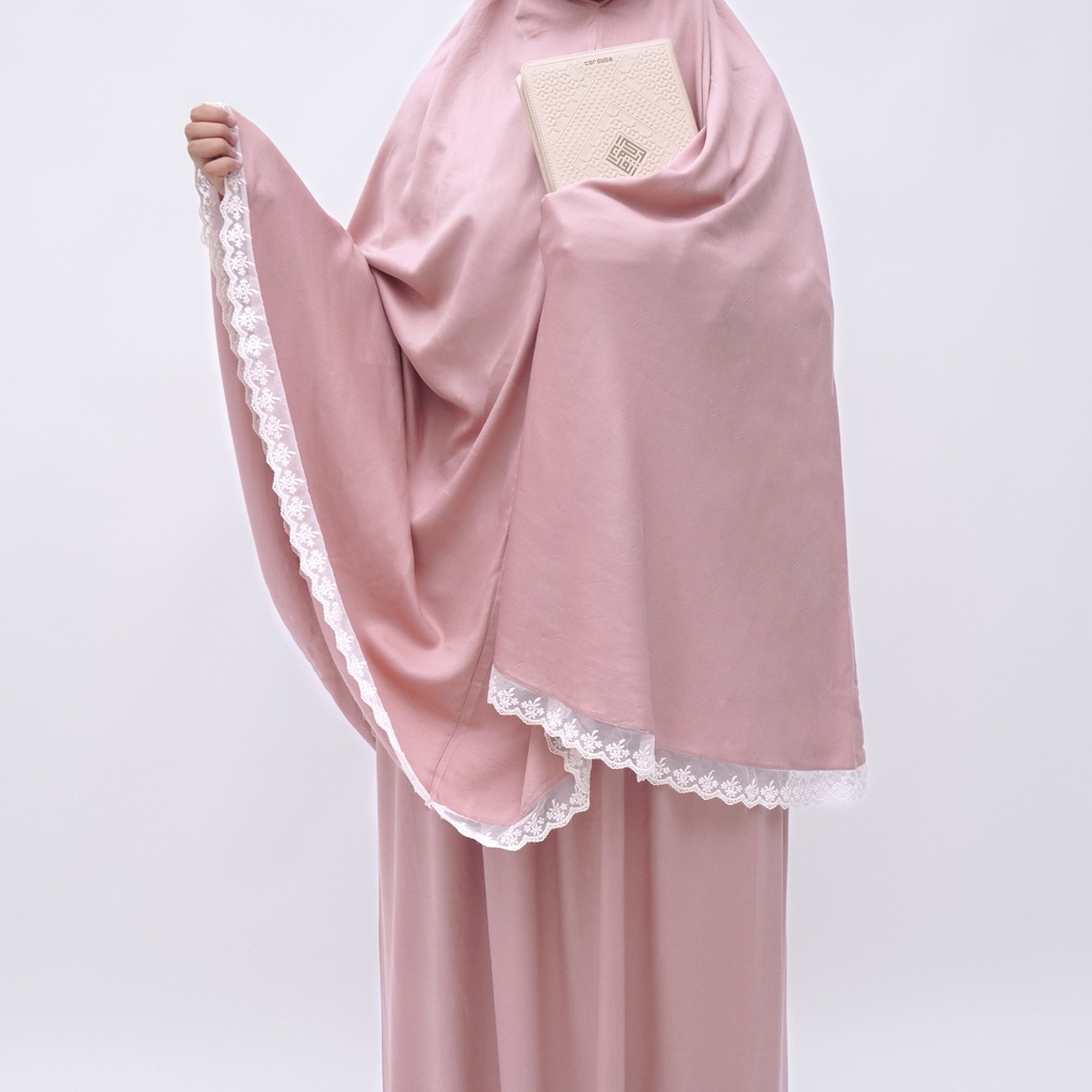 Lunaci Rose Pink Praying Set (Mukena) | Shopee Philippines