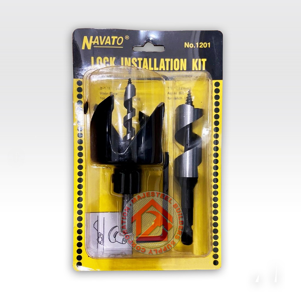 Lock Installation kit SET 54mmx 22mm for door knob (Majesteel) | Shopee ...