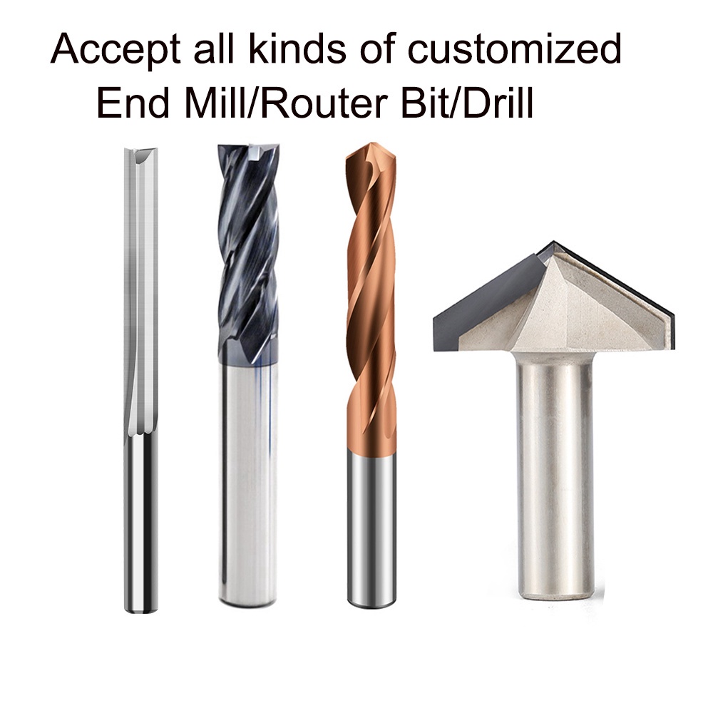 OEM ODM Accept all kinds of customized end mill drill bit router bits ...