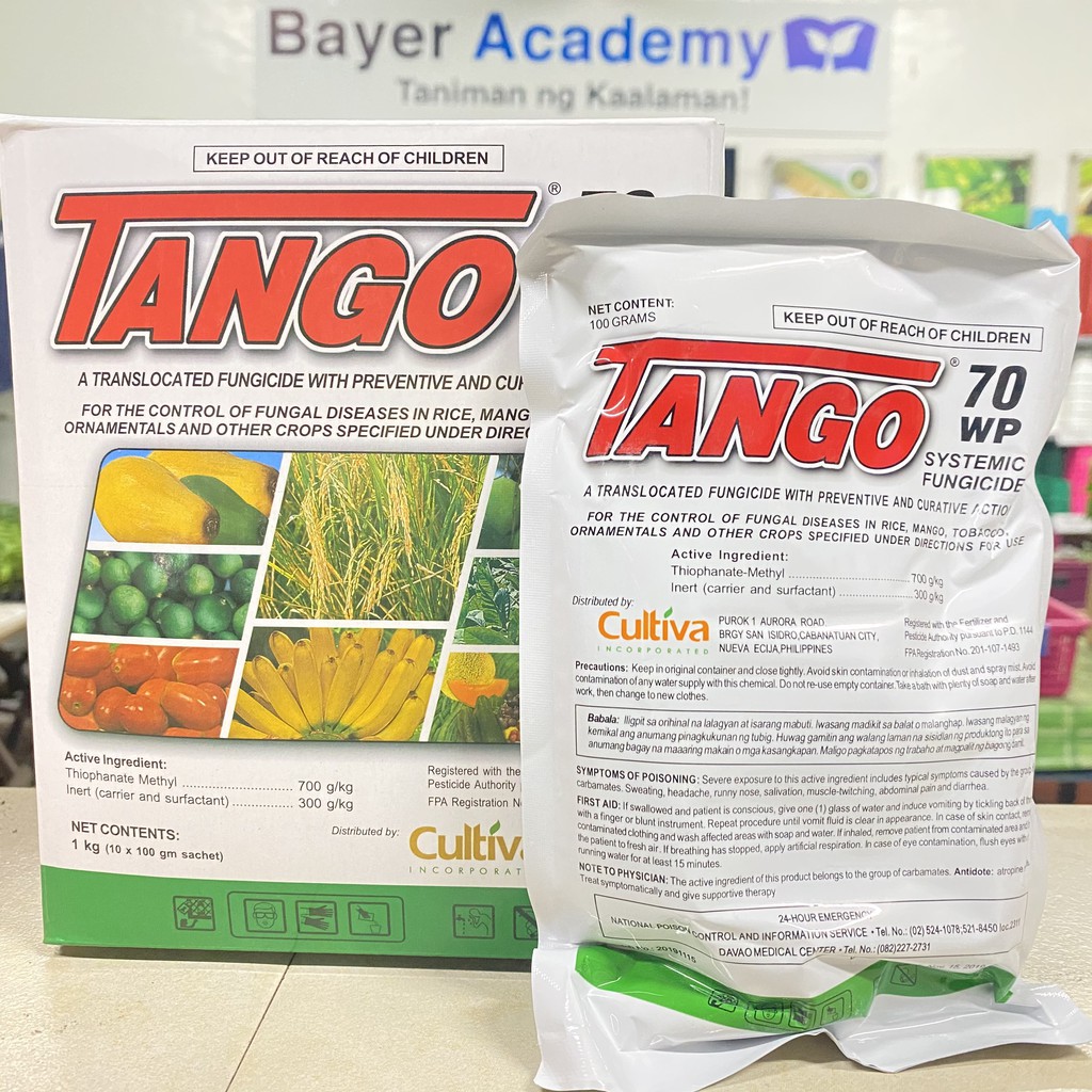TANGO THIOPHANATE METHYL 70 WP SYSTEMIC FUNGICIDE (100g) | Shopee ...