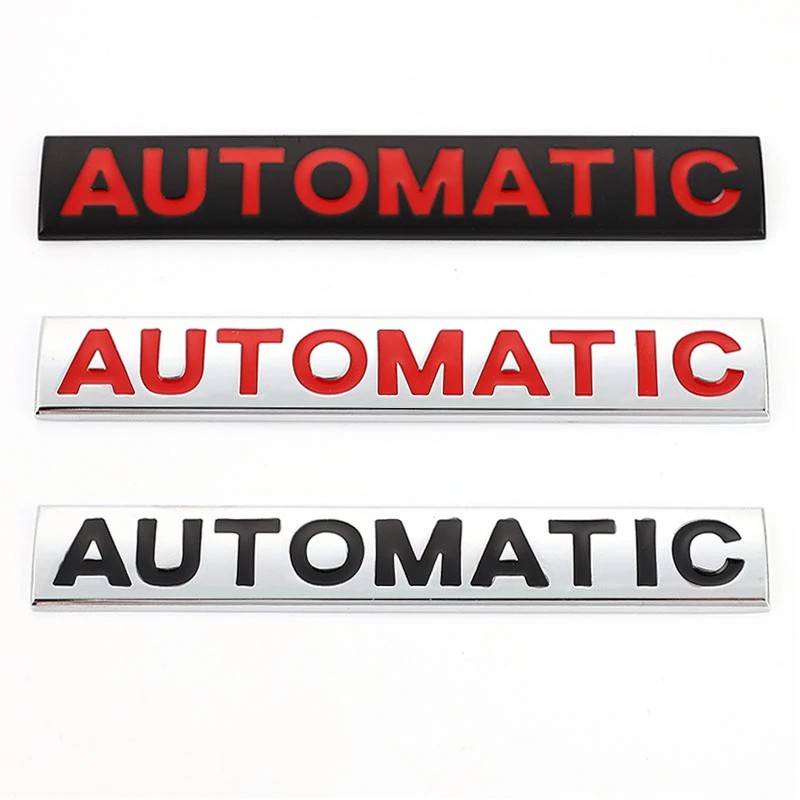 3D Metal Car Sticker AUTOMATIC Logo Emblem Badge Decal | Shopee Philippines