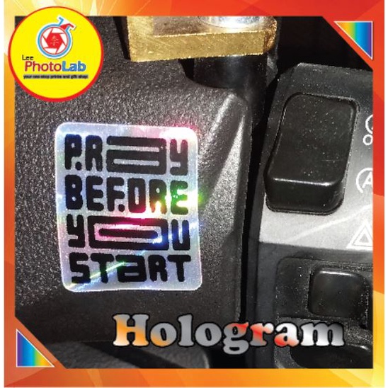 Pray before you start (Hologram) | Shopee Philippines