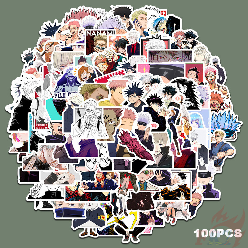 100Pcs/Set Jujutsu Kaisen Series D Stickers Yuji Itadori DIY Fashion ...