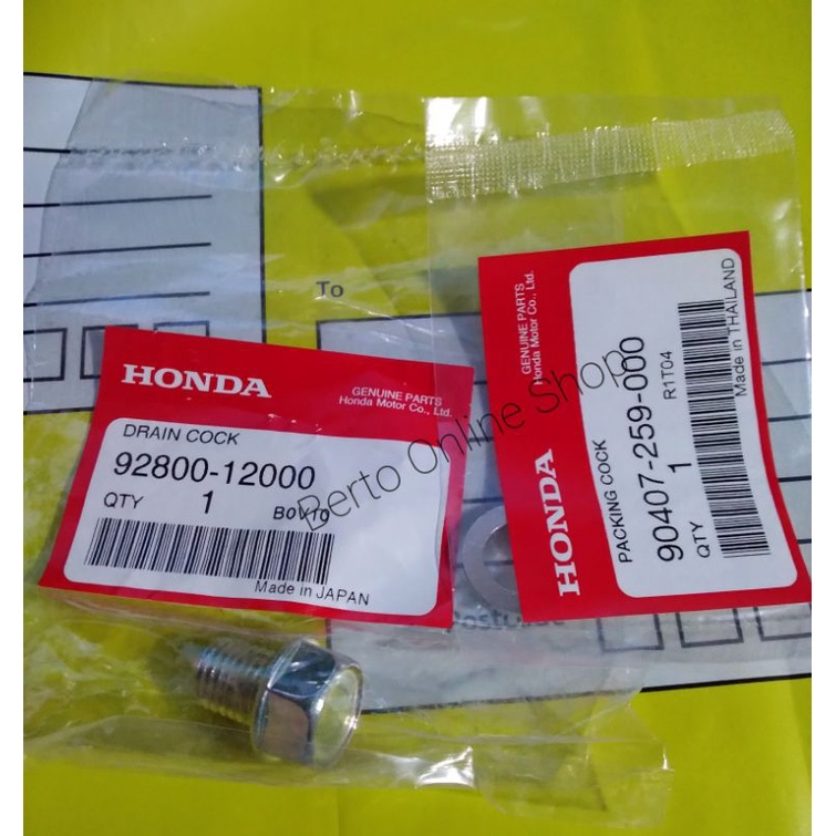HONDA 100% Genuine/ 92800-12000 Orig Drain Plug Bolt 17mm Head Size Tmx ...