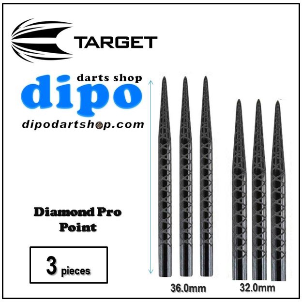 TARGET Darts Accessories - Diamond Pro Point ( Steel Tips Point ...