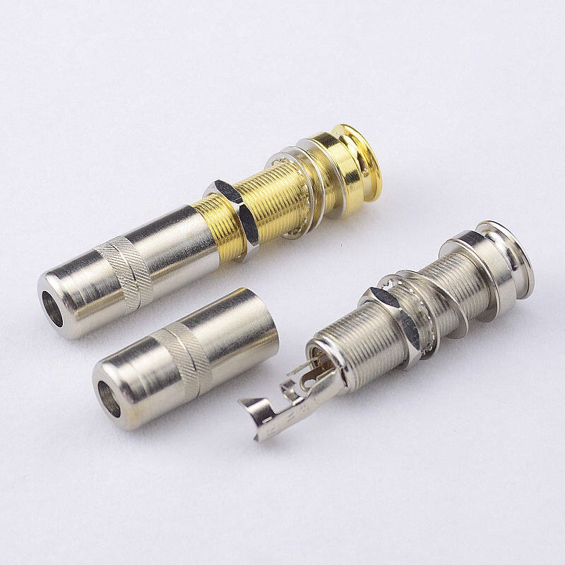 PF-1 Piece Long Threaded Stereo Output Jack For Acoustic Guitar ( #0692 ...