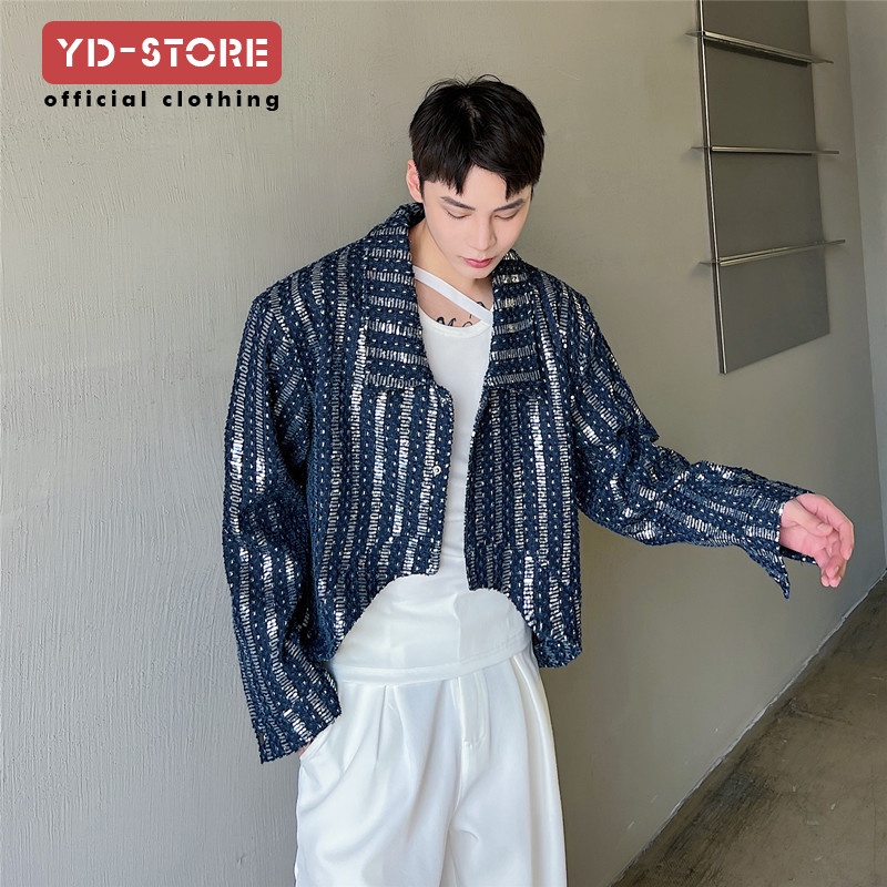 [July New Trend] Heavy Industry Denim Jacket Men's High-End Design ...