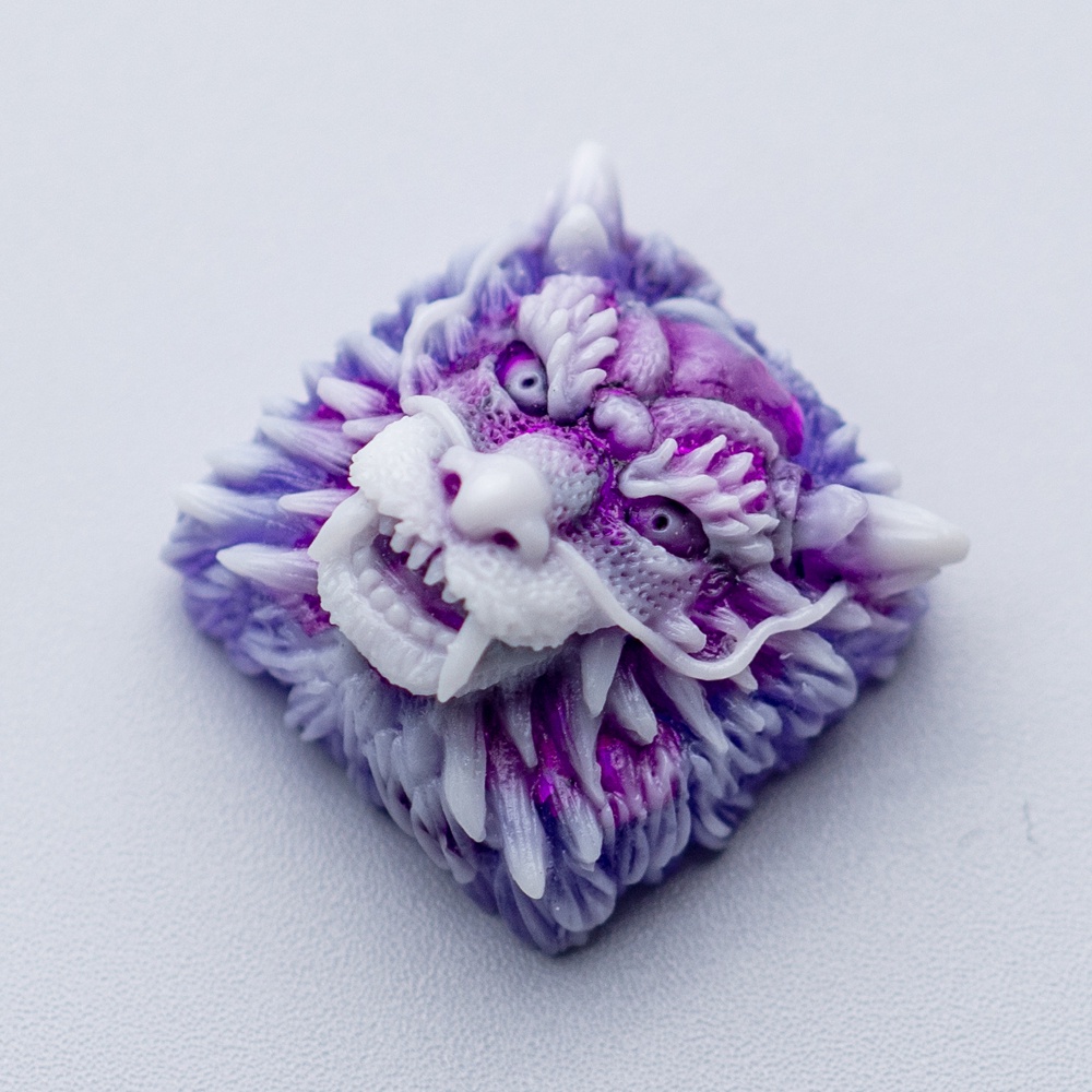Artisan keycap Dragon head keycap Hand made Resin keycap mechanical ...