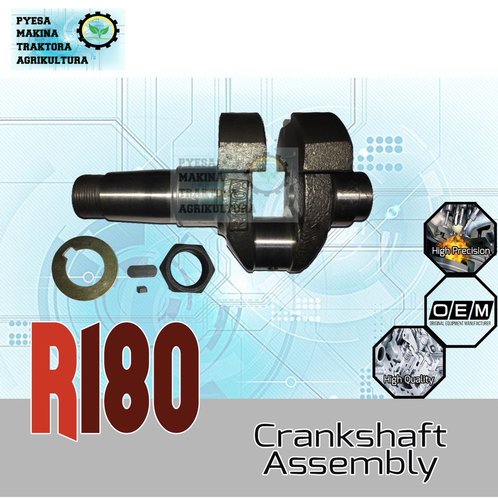 Crankshaft Assy Bearing Type Complete for R180 Water-Cooled Diesel ...