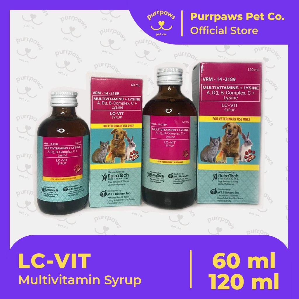 LC-VIT Syrup Pet Multivitamins 60mL-120mL | Shopee Philippines
