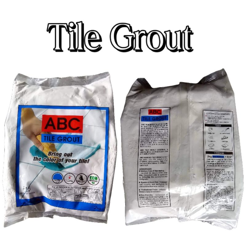ABC Tile Grout | 2KG COLOR White | Good Quality, Cheap Price | | Shopee ...
