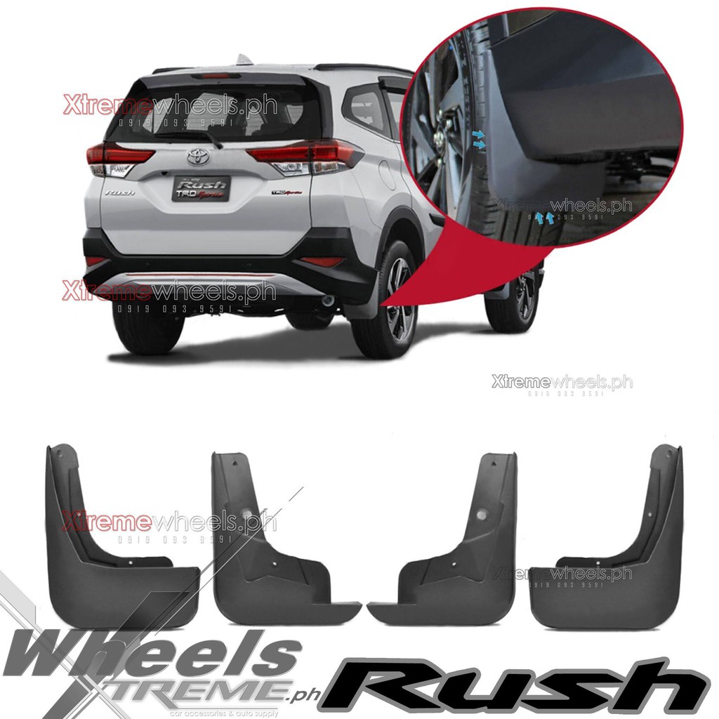 Rush E G GRS2018-2024 4pcs Thailand Oem Mud Guard / Splash guards / Mud ...