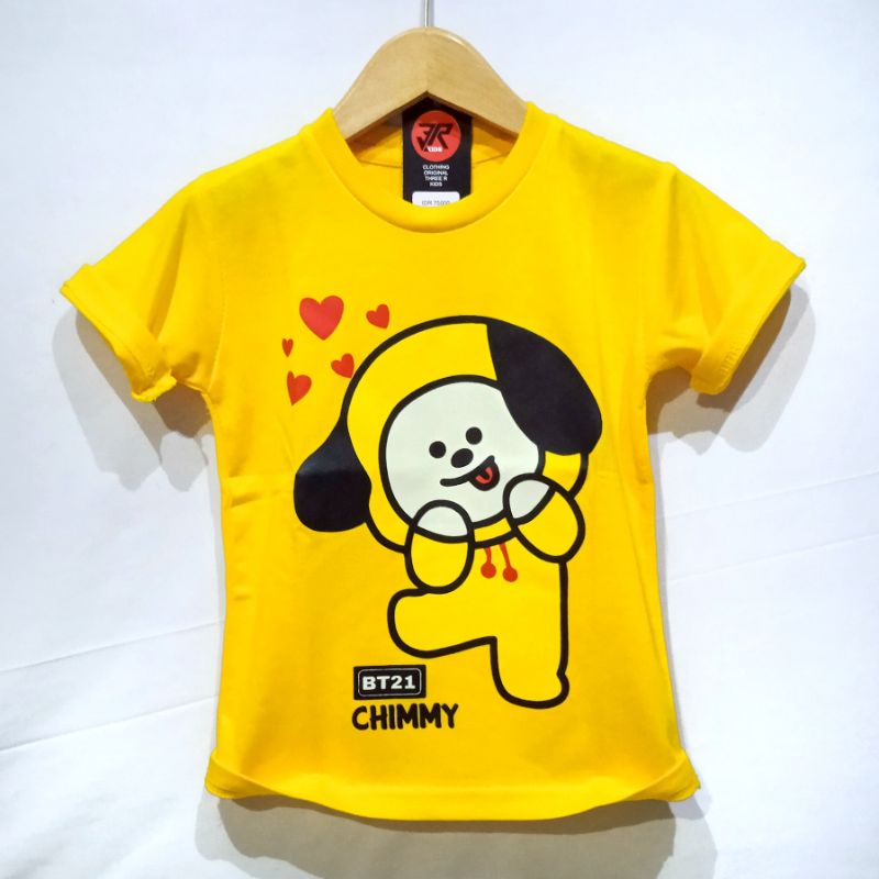 Chimmy Bt21 Cute Children's T-Shirt Estimated Age 1-10 Years ...