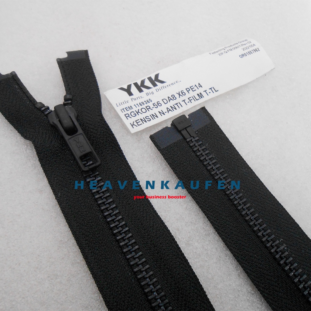 HITAM Ykk Jacket Zipper Zipper 60cm Or 24 inch Metal Black Black Oxides Set Open-End Open-End ...