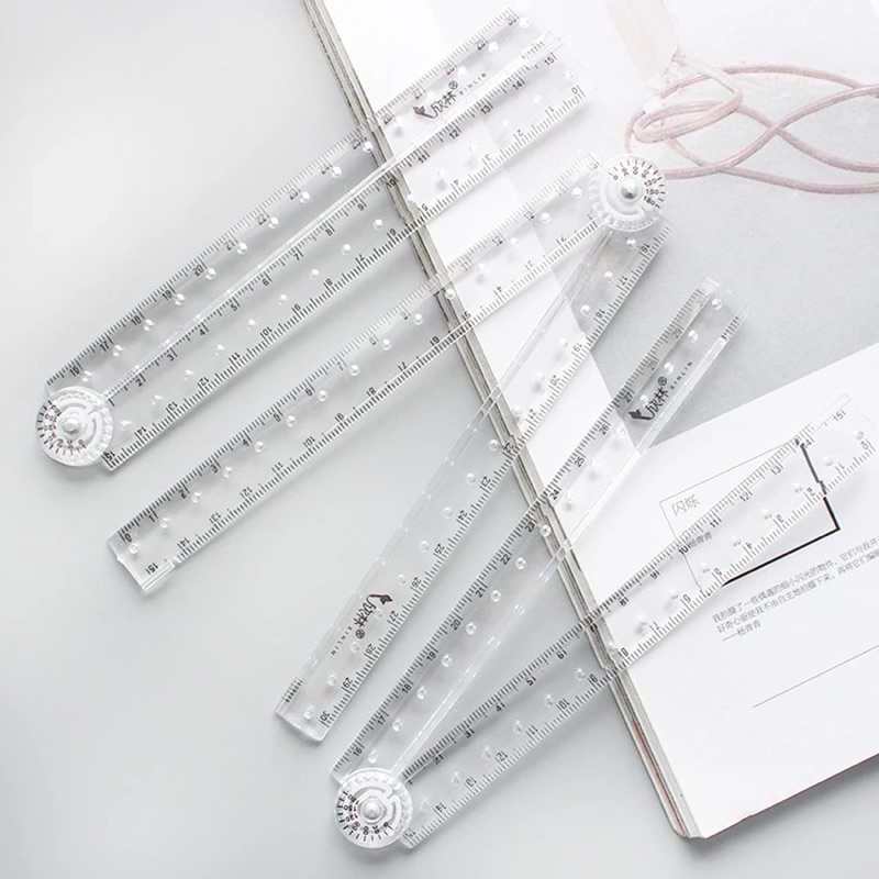 15-30cm Acrylic Transparent Folding Ruler | Shopee Philippines