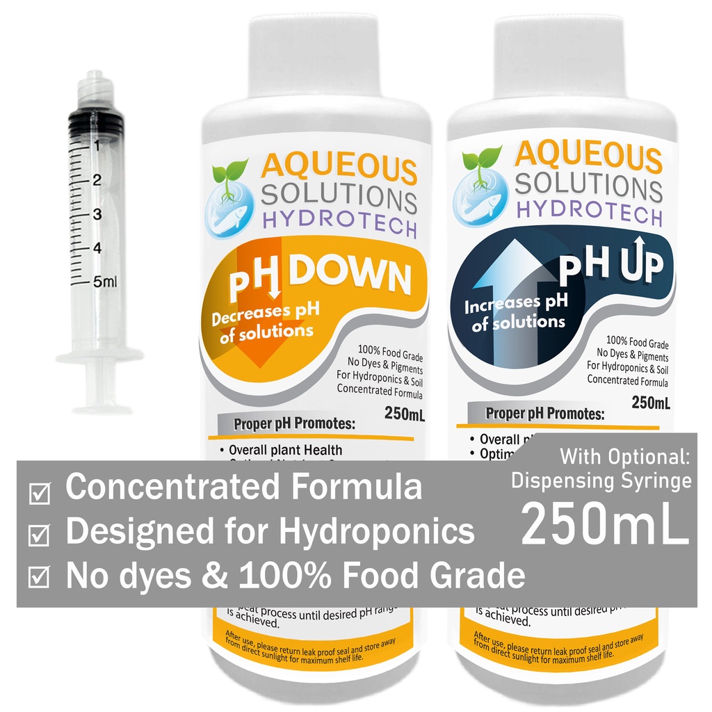 pH Adjuster | pH UP & DOWN set | Concentrated Formula for Hydroponics ...