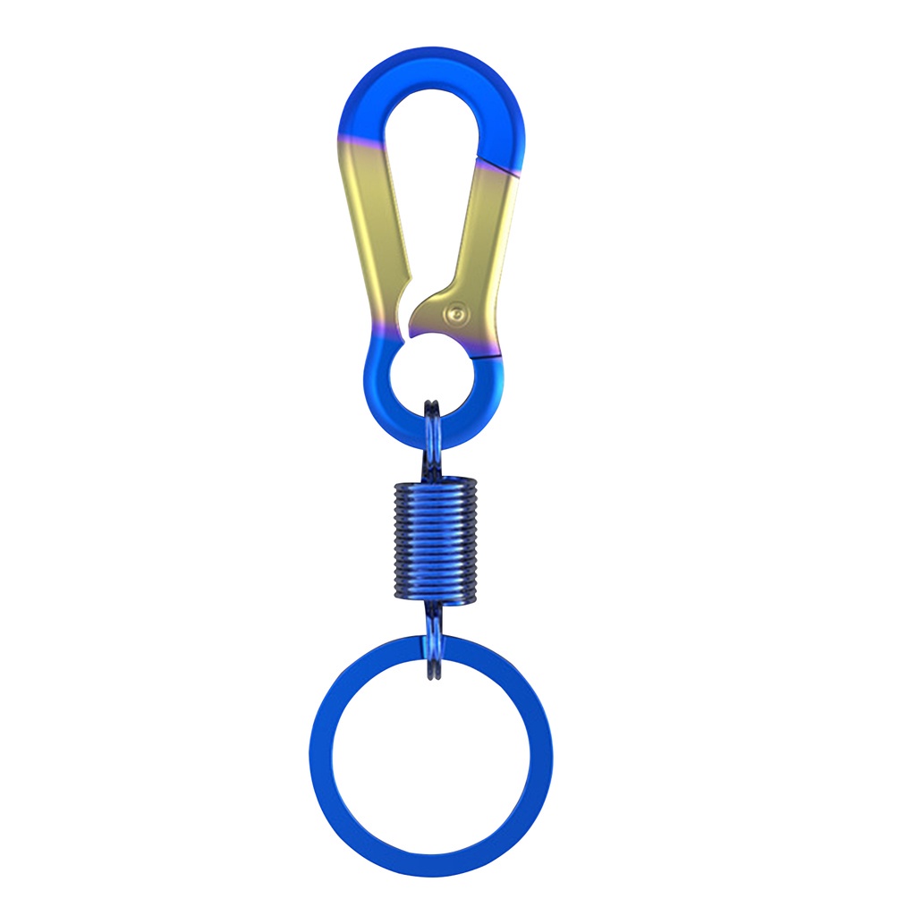 Spring Key Chain Carabiner Retractable Waist Belt Clip Keyring Anti ...