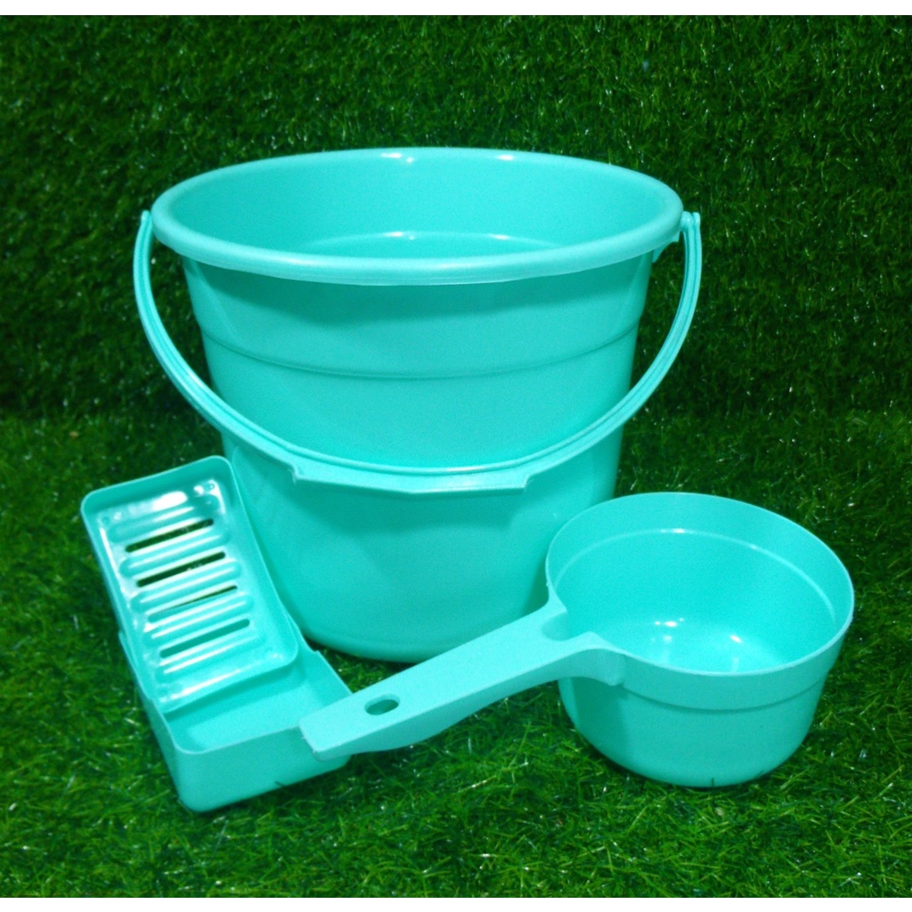 Shower Set #611 Fuho (2.5 Gallon Pail, Water Dipper And Soap Case ...