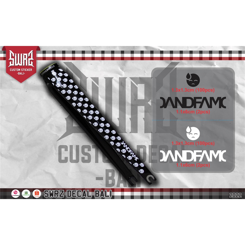 Fork PAINCAVE GOD AND FAMOUS Sticker 1.3cm DECAL | Shopee Philippines