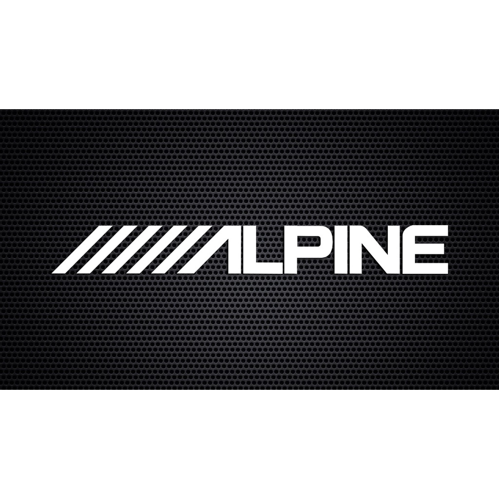 ALPINE logo car sticker - cutout vinyl sticker - sponsor sticker ...
