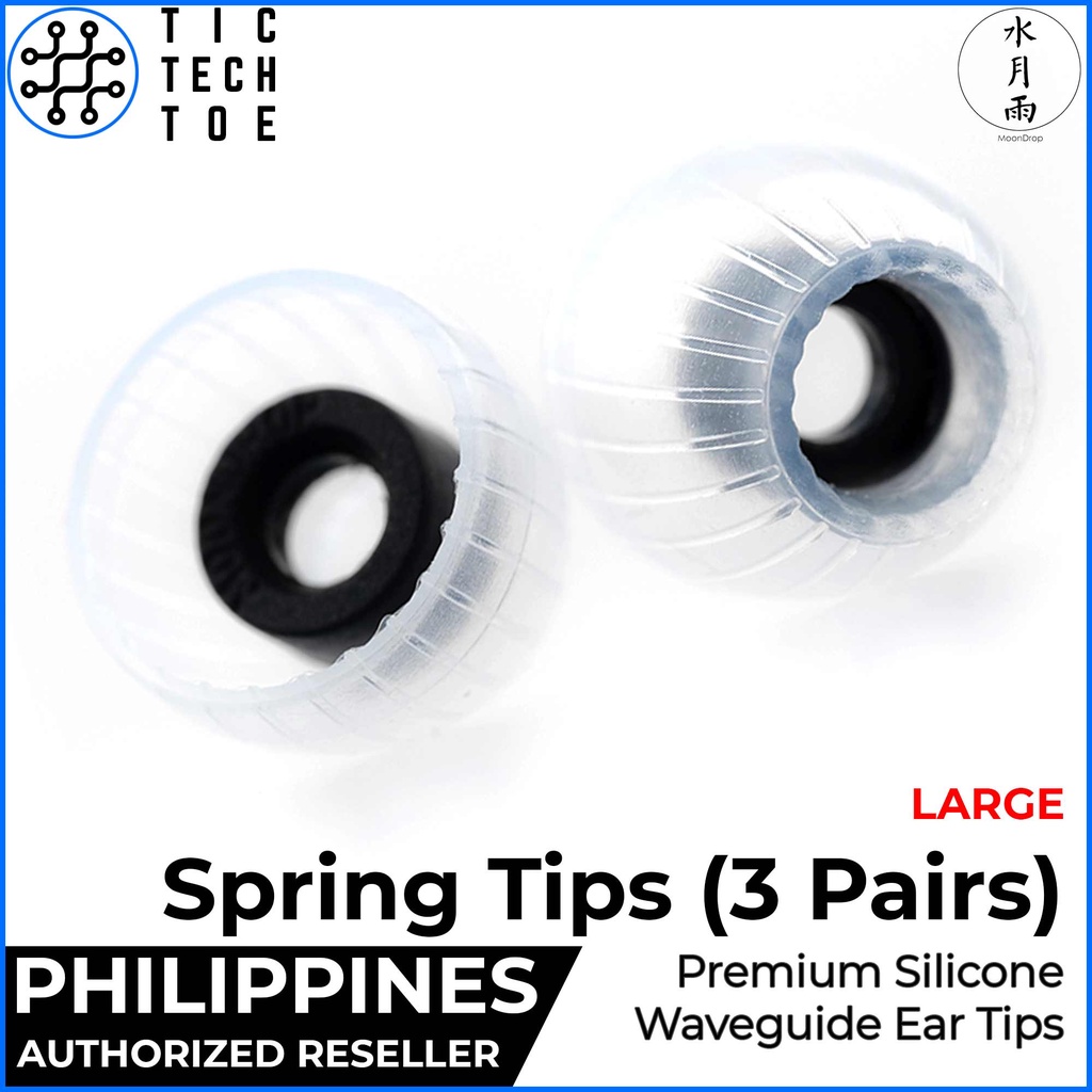 Moondrop Spring Tips Premium Silicone Earphone IEM Ear Tips | Shopee ...
