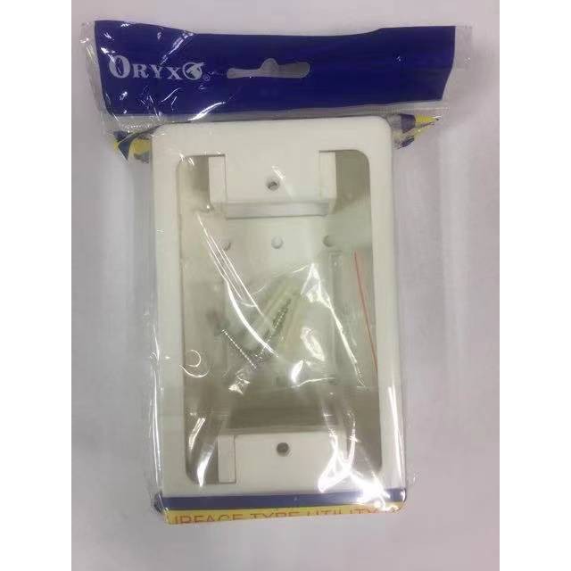 PVC AMCO BOX 2"*4"surface type utility box/amco box with tox and screw ...