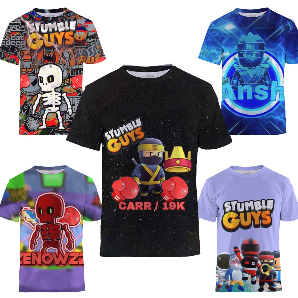 Stumble GUYS T-Shirt Children Clothes STUMBLE GUYS GAME Top 5-14years ...