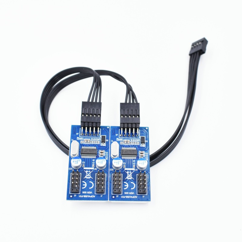Motherboard 9pin USB Header Male 1 to 4 Female Extension Cable Card 9 ...